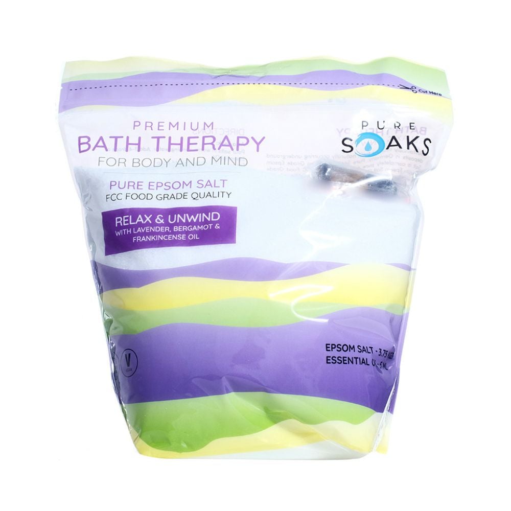 Pure Soaks - Epsom Salt Relax & Unwind 3.75kg – Wellness Warehouse ...