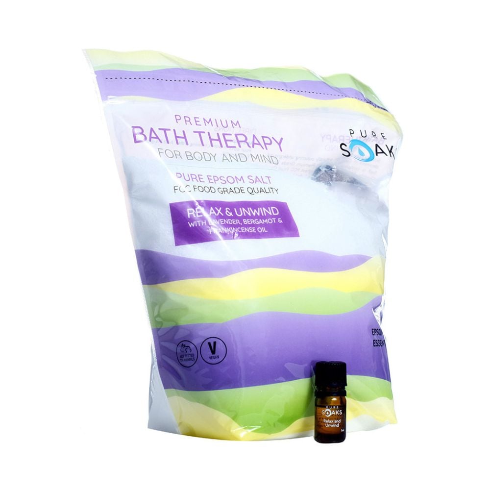 Pure Soaks - Epsom Salt Relax & Unwind 3.75kg – Wellness Warehouse ...