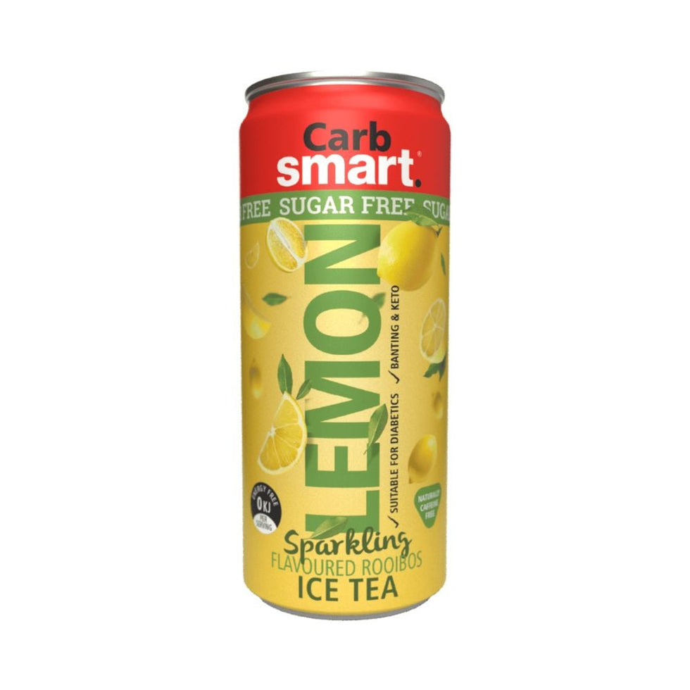 Carbsmart - Sparkling Rooibos Ice Tea Lemon 300ml - Wellness Warehouse ...