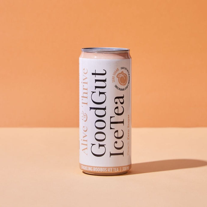 Good Gut - Probiotic Sparkling Ice Tea Peach Zero Sugar 300ml - Good ...