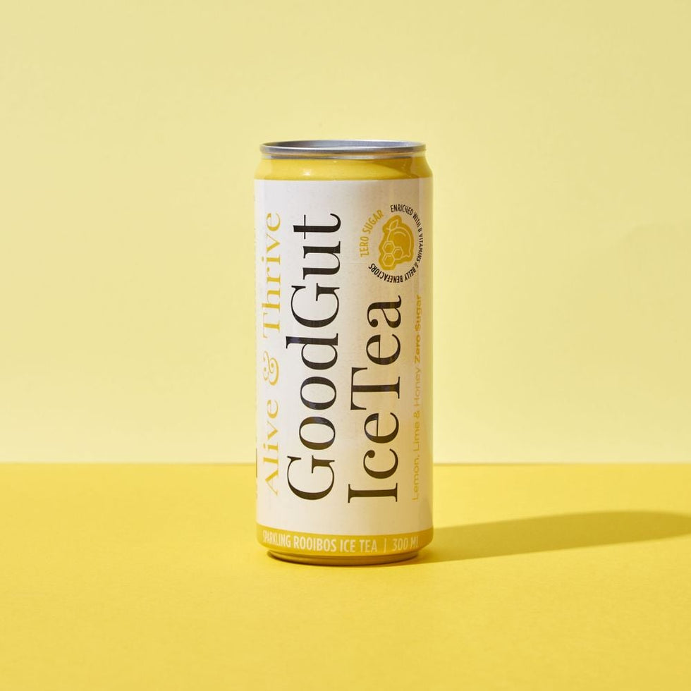 Good Gut - Probiotic Sparkling Ice Tea Lemon Zero Sugar 300ml - Good ...