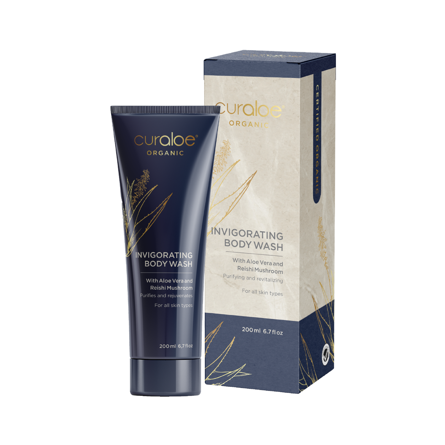 Curaloe - Organic Invigorating Body Wash 200ml – Wellness Warehouse ...